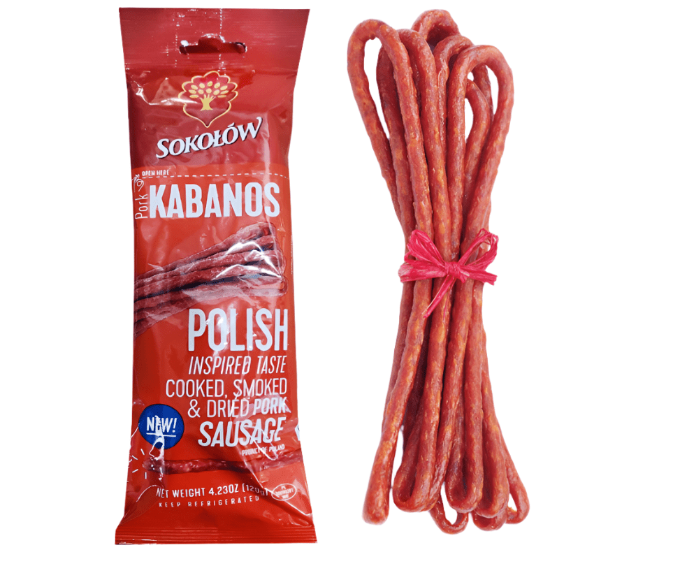 PORK KABANOS, KABANOSY POLSKIE, KABANOS PORK POLISH SOKOLOW — European ...