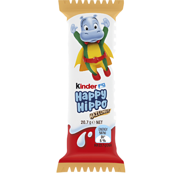 KINDER HAPPY HIPPO HAZELNUT SINGLE — European Food and Gifts