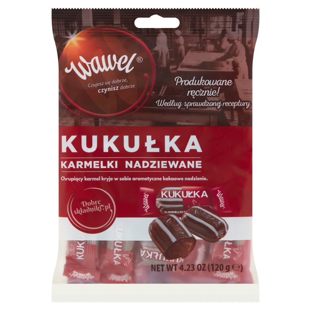 KUKULKA, KARMELKI NADZIEWANE, HARD CANDIES CANDIES, WAWEL 105G ...